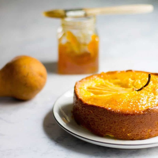 Saffron Pear Cake - Mon Petit Four®