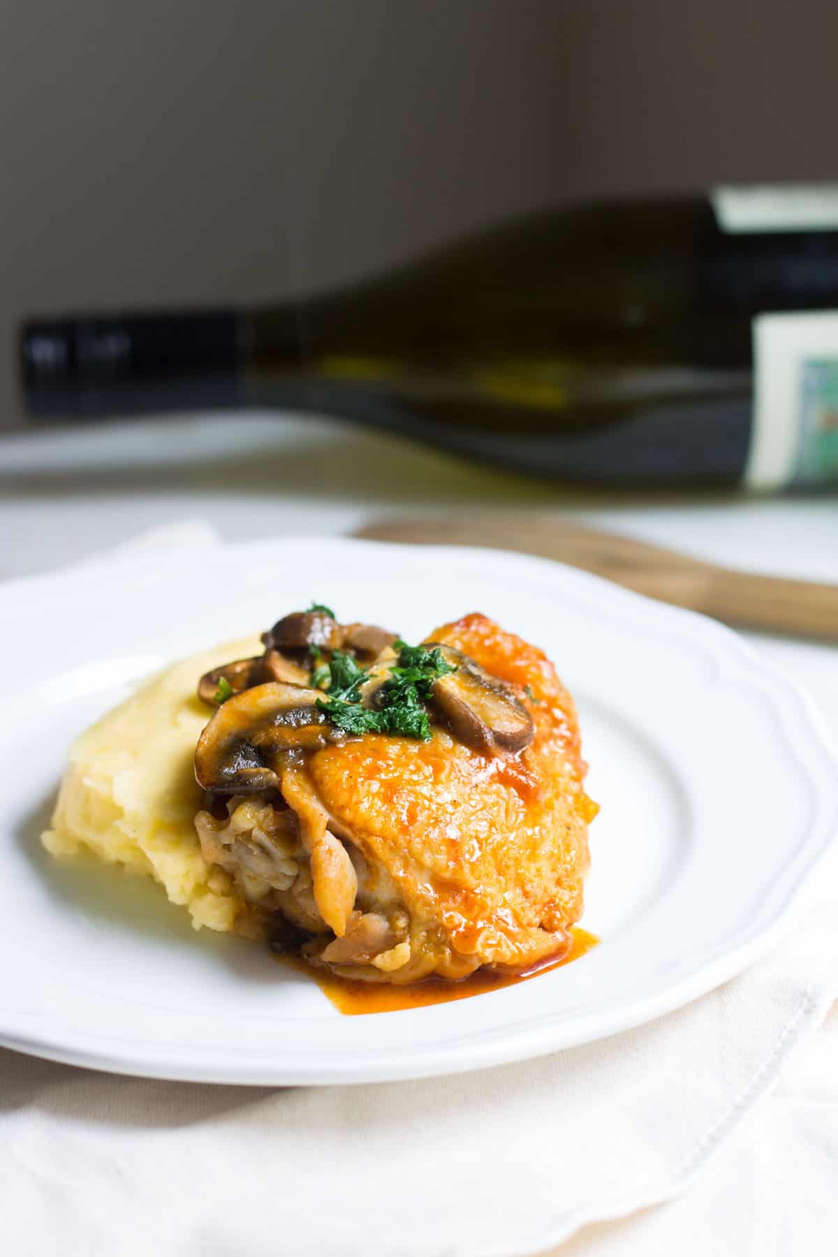 Chicken Chasseur with Mushrooms (Hunter's Chicken) - Mon Petit Four®
