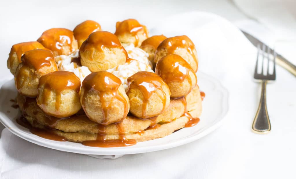 Gateau St. Honore with Salted Caramel - Mon Petit Four®