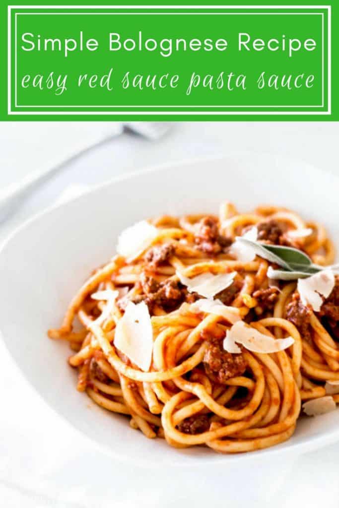 Simple Bolognese Recipe for an Easy Weeknight Dinner - Mon Petit Four®
