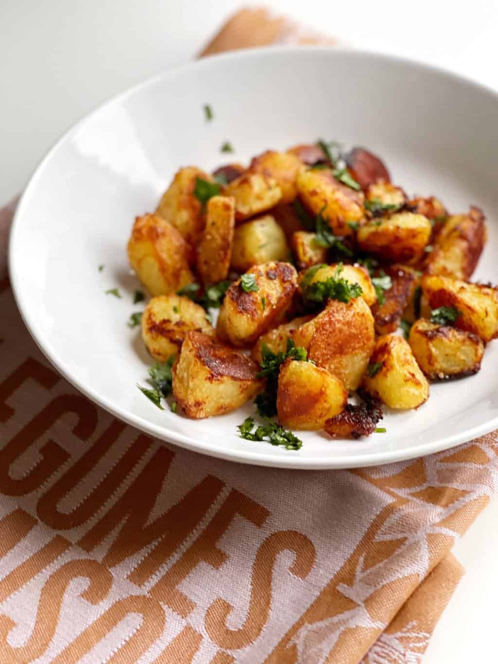 Crispy Roast Potatoes Recipe - Mon Petit Four®